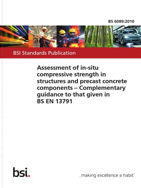 Assessment Of In Situ Compressive Strength In Structures And Precast Concrete Components