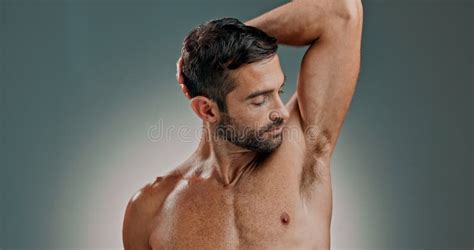 Smelling Armpit And Skincare For Man Studio And Wellness For Skin With Cosmetics Hygiene And