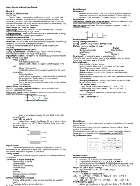 Lecture Notes On Logic Circuits Pdf Digital Signal Boolean Algebra