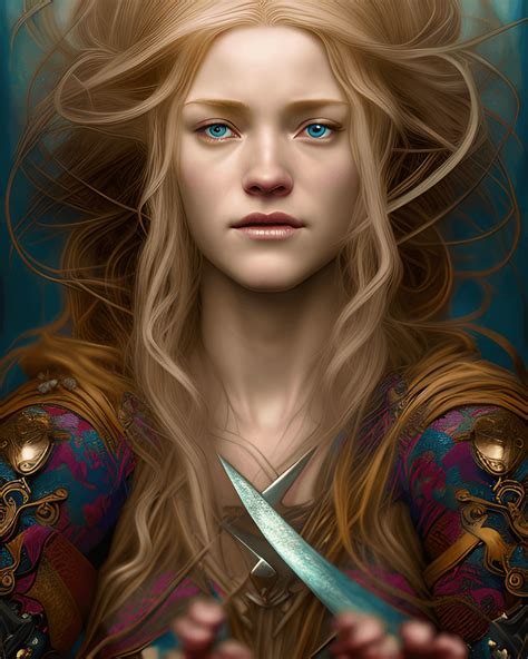 Éowyn Wide Shot Hyper Realistic Octane Render Creative Fabrica