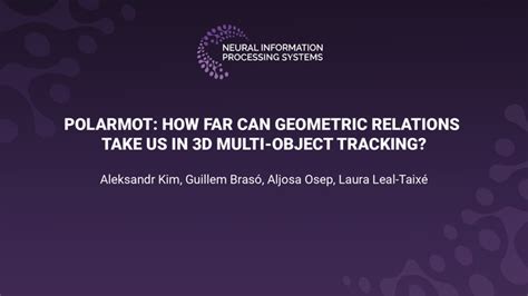 Aleksandr Kim Guillem Brasó Aljosa Osep Laura Leal Taixé · Polarmot