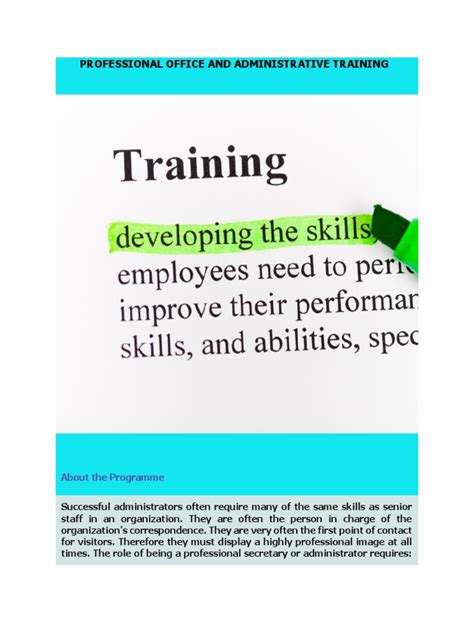 Professional Office And Admin Course Download Free Pdf Human