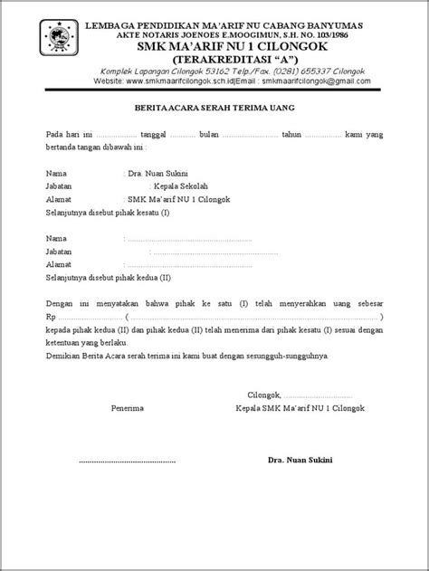 Contoh Surat Pernyataan Gaji Tunai Bukan Transfer Sur Vrogue Co