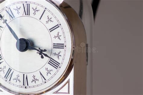 Small Standing Clock Showing Countdown Time Stock Image Image Of