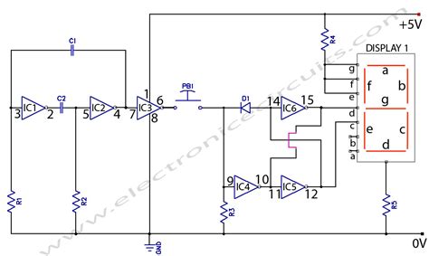 electronic coin toss circuit diagram electronic circuits