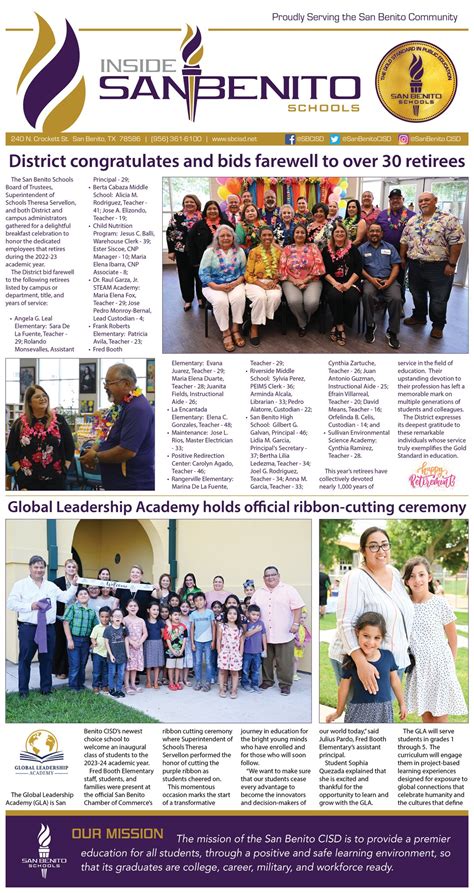 San Benito Cisd 📸 In The News Our Districts News