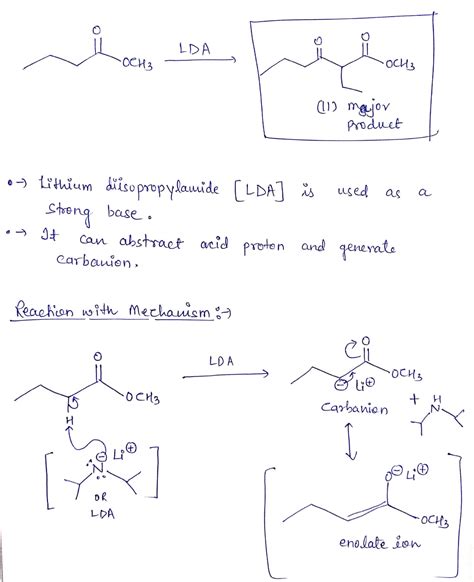 [solved] Predict The Product Of The Following Reaction O Lda Och3 O O I1 O Course Hero