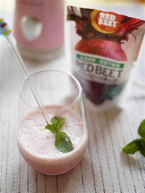 Red Beet ドライビーツチップで豆乳スムージーを！ ハーブと一緒に私のスマートライフ 楽天ブログ