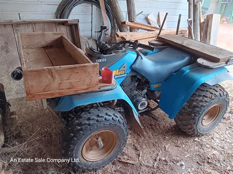 1986 Running Yamaha Four Wheeler Moto 4 Oil Cooled 350cc