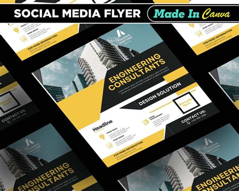 Engineering Consultants Flyer Diy Canva Engineering Consultants