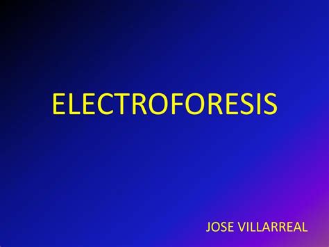 Electroforesis Yoyoc UDocz