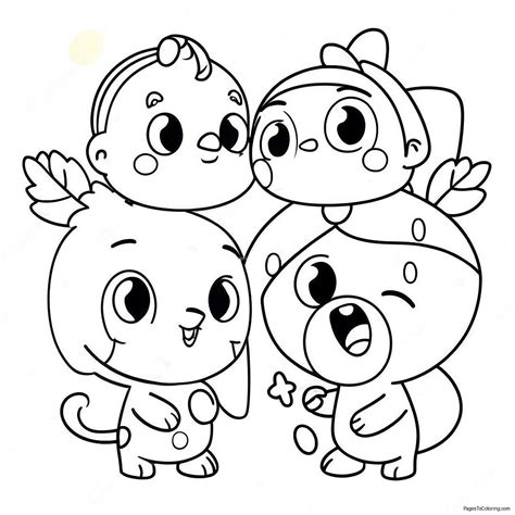 Cute Sml Characters Coloring Page 39533 31755