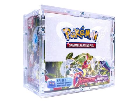 Acryl Case Pokemon 36er Display Booster Box Schutzbox Hardcover