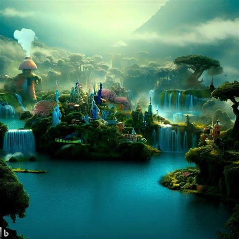 Ai绘画：使用bing，走进梦幻之境，犹如人间仙境的精彩绘画 知乎
