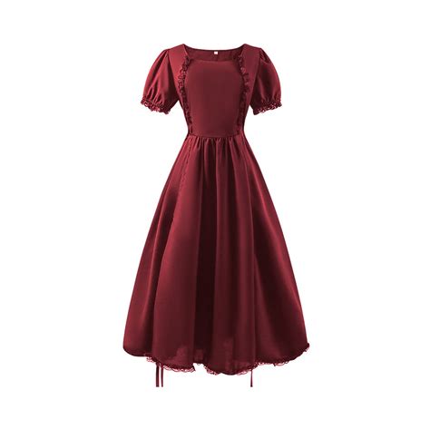 Big Girls Elegant Dresses Regency Dresses Ruffled Classical Puff Sleeve