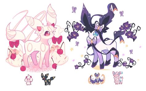 Sylveon Umbreon Alcremie Alcremie Lunala And More Pokemon