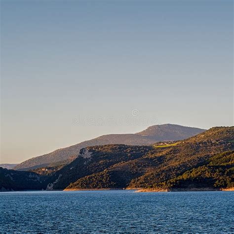 Pantano De Itoiz And Mountains Stock Image Image Of Swamp Nature