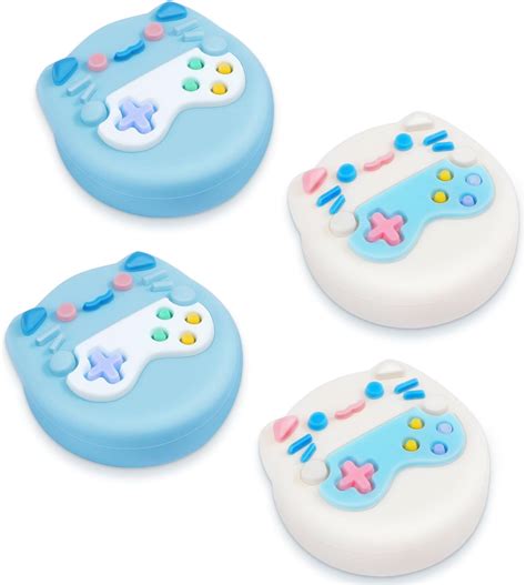 Oqpa 4pcs For Nintendo Switch Thumb Grips Cute Cartoon