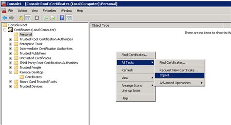 Using A Custom Security Certificate For Rdp Connections Manatails Blog