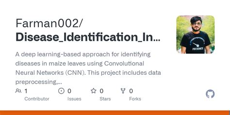Github Farman002 Disease Identification In Maize Leaf Using Cnn A