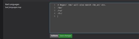 Help With Bad Languages Feature Mailcow Community