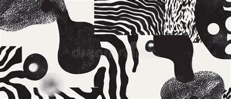 Organic Black Ink Patterns Create Dynamic Textures On A White Background For Design Inspiration