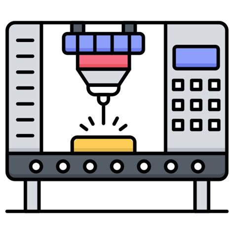 Cnc Machine Generic Color Lineal Color Icon Freepik