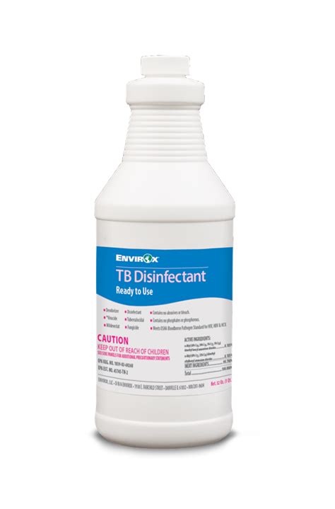 Envirox® Tb Disinfectant Rtu Clean It Like You Mean It