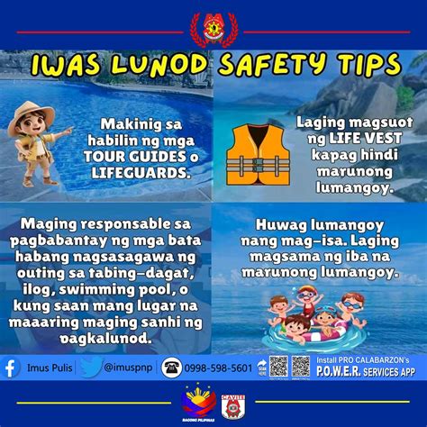 Imus Iwas Lunod Safety Tips Sabagongpilipinasanggustongpulisligtaska Toserveandprotect