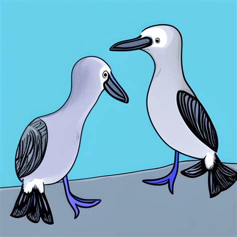 Cartoon Blue Footed Boobie Graphic · Creative Fabrica