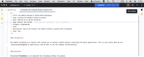 Pycharm New Ui Support Issue Reloadware Reloadium Github