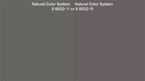 Natural Color System S 6502 Y Vs S 6502 R Side By Side Comparison
