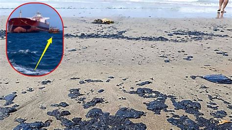 En plenas vacaciones reportan petróleo crudo en playas de Tabasco La