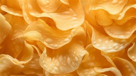 Premium Ai Image A Hyper Detailed Close Up Shot Of Ruffled Potato
