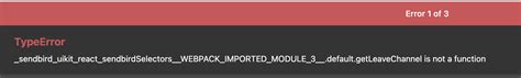 GetLeaveGroupChannel Is Not Exposed In Typescript Sendbird Chat UIKit