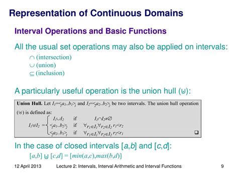 PPT Intervals Interval Arithmetic And Interval Functions PowerPoint Presentation ID