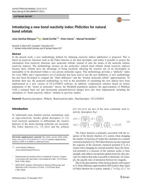 Introducing A New Bond Reactivity Index Philicities For Natural Bond