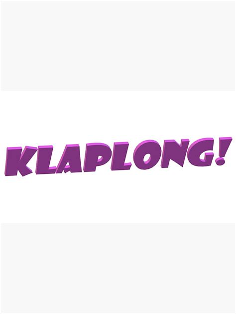 Klaplong Sticker For Sale By Thomasvdkraats Redbubble
