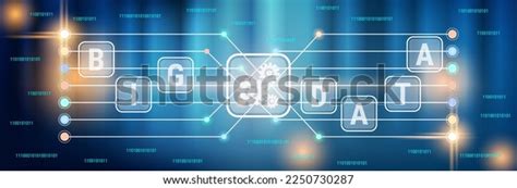 Big Data Processing Data Science Information Stock Vector Royalty Free