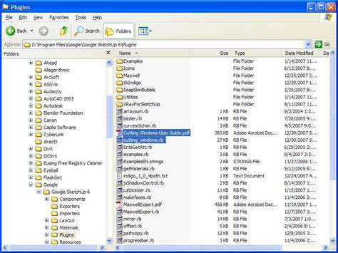 Plugin Cutting Windows Script Sketchucation