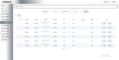 GitHub huaaweiCode Volunteer Management System for SSM 基于SSM的志愿者管理系统 拥有三个角色 管理员用户管理志愿组织