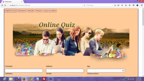 Online Quiz Application Project In Php With Source Code And Report