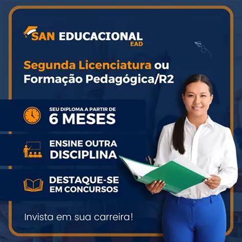 San Educacional EAD Formação Pedagógica R2 Segunda Licenciatura