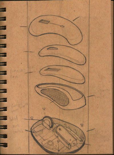 Exploded Views Of A Computer Mouse Design Tumbex