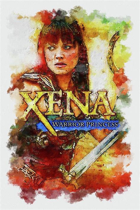TV Show Xena Warrior Princess Art Digital Art By Garett Harold Pixels