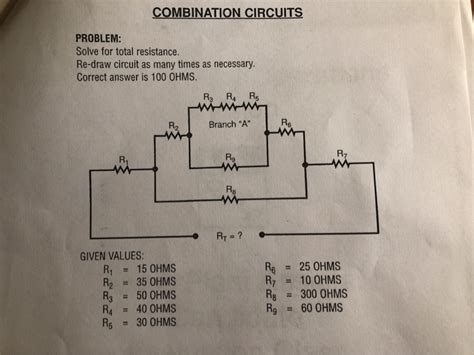 Solve Combination Circuits