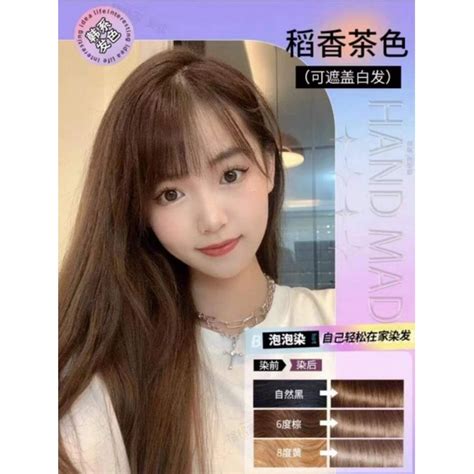 网红慕斯泡泡染 300ml （黑茶色，奶茶色，摩卡棕） Internet Celebrity Mouse Bubble Dye（300