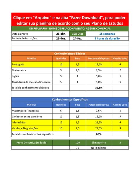 Banco Do Brasil Plano De Estudos Pdf Economias