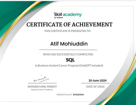 Atif Mohiuddin On Linkedin Sql Dataanalysis Skillacademy