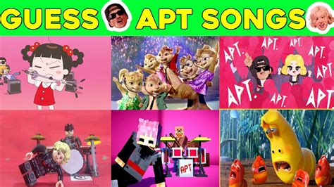 Guess Apt Songs And Variants By Their Voice ~ RosÉ And Bruno Mars Apt